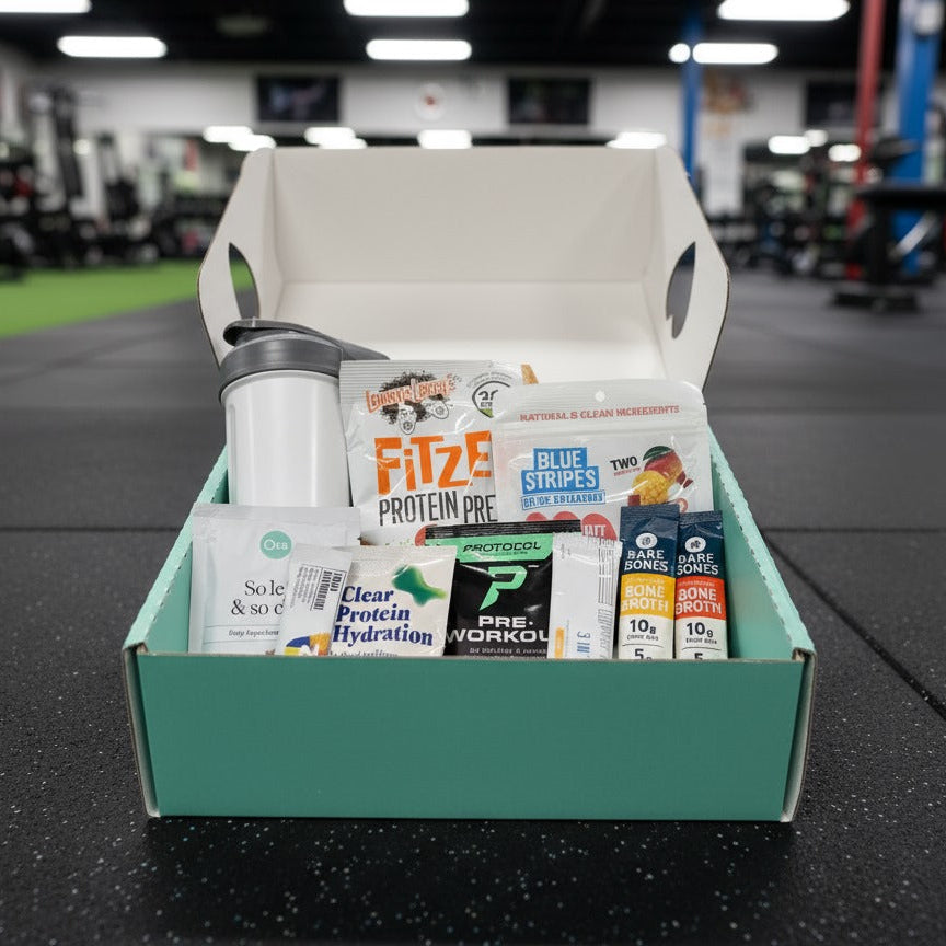 Fuel & Snacks Sampler Pack (PLUS SPORT SHAKER) – Barbella Box